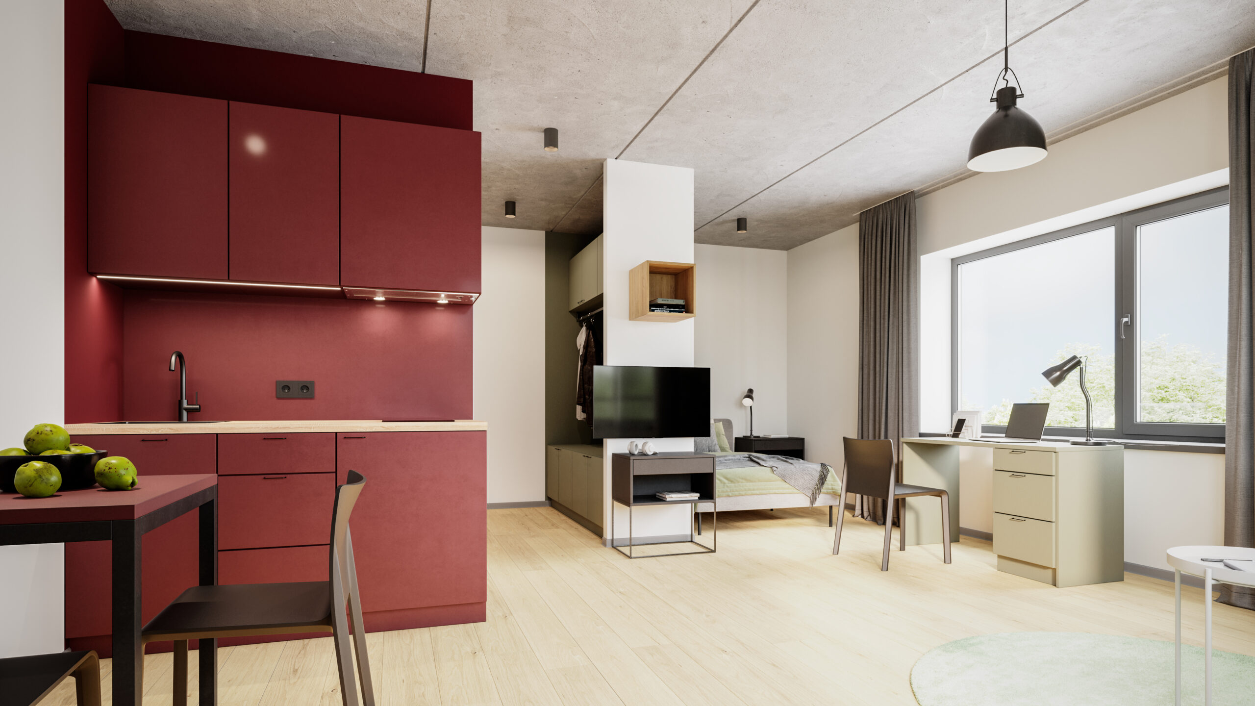 Studio XXL with balcony - Kadaka Hub